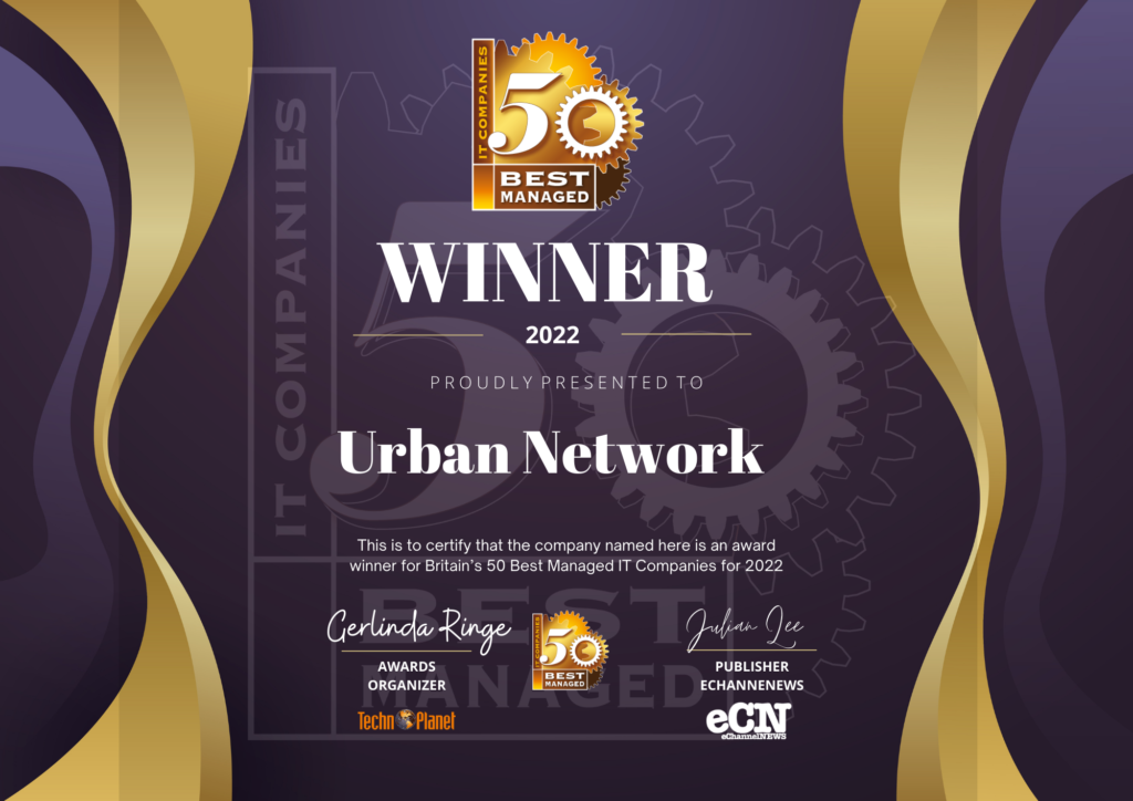 Urban Network in Top 50 in Country - Managed IT & Cyber Security